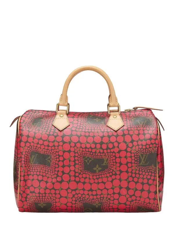 LOUIS VUITTON Yayoi Kusama X Monogram Dots Infinity Speedy 30 - Red