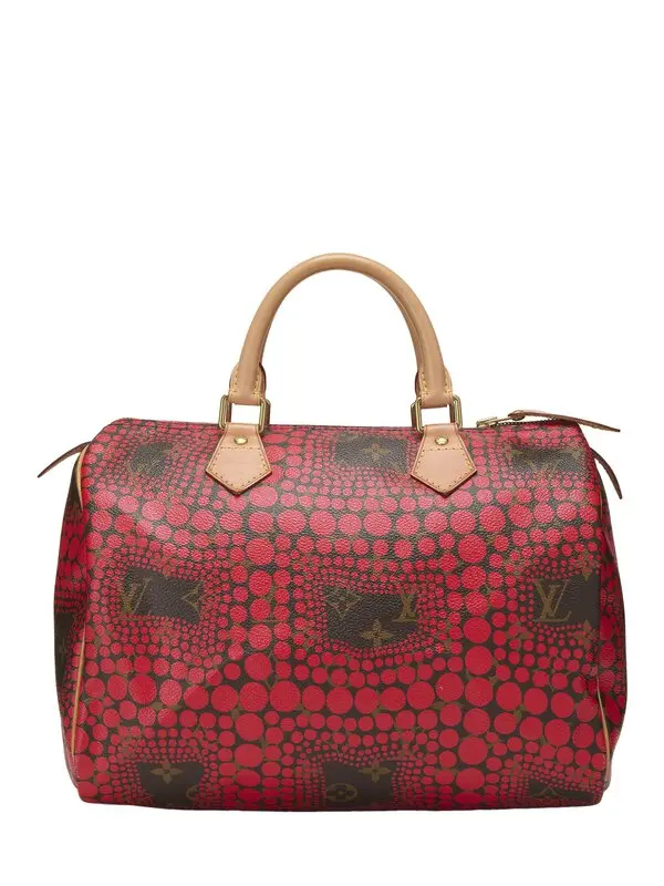 LOUIS VUITTON Yayoi Kusama X Monogram Dots Infinity Speedy 30 - Red