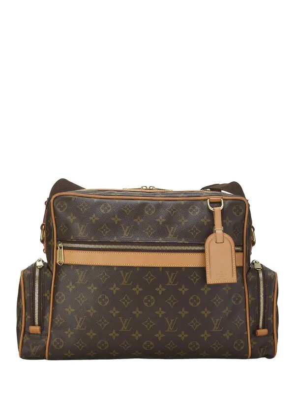 LOUIS VUITTON Monogram Sac Squash Messenger Bag - Brown