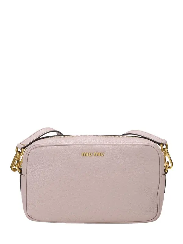 Miu Miu Leather Crossbody - Pink