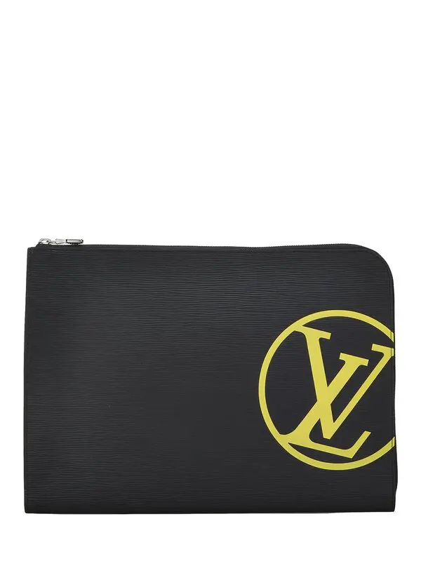 LOUIS VUITTON Epi Pochette Jour - Black