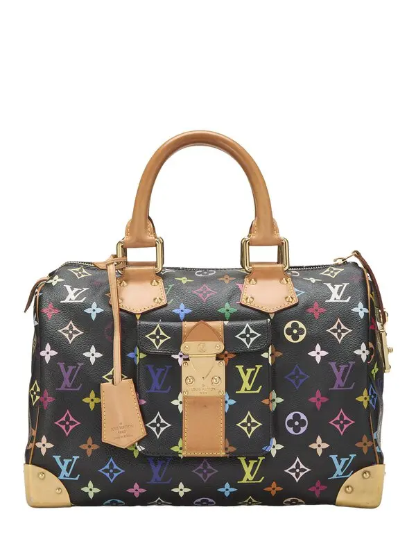 LOUIS VUITTON Takashi Murakami Monogram Multicolore Speedy 30 - Black