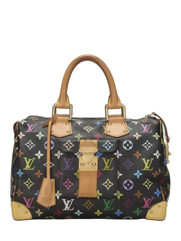 LOUIS VUITTON Takashi Murakami Monogram Multicolore Speedy 30 - Black