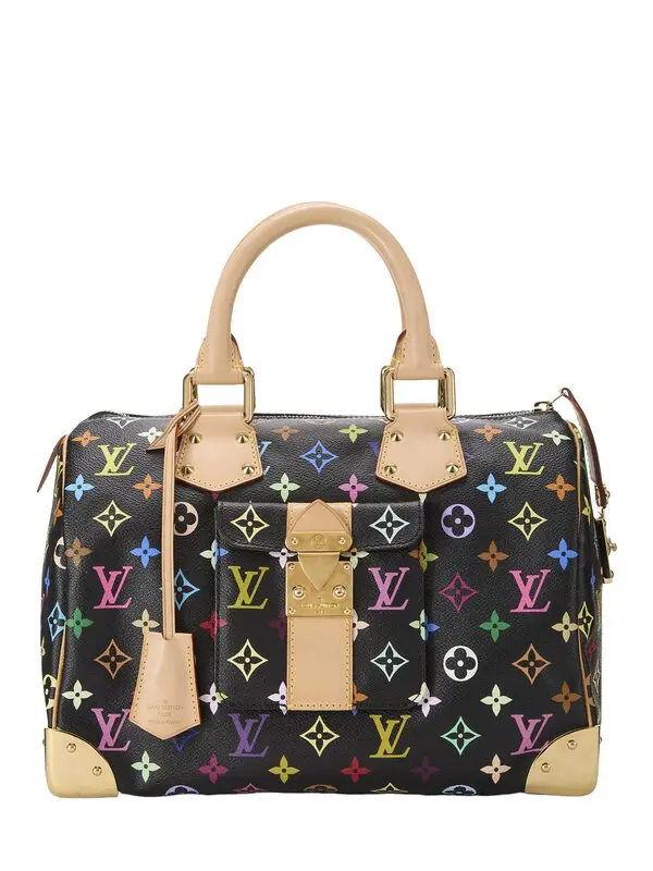 LOUIS VUITTON Takashi Murakami Monogram Multicolore Speedy 30 - Black