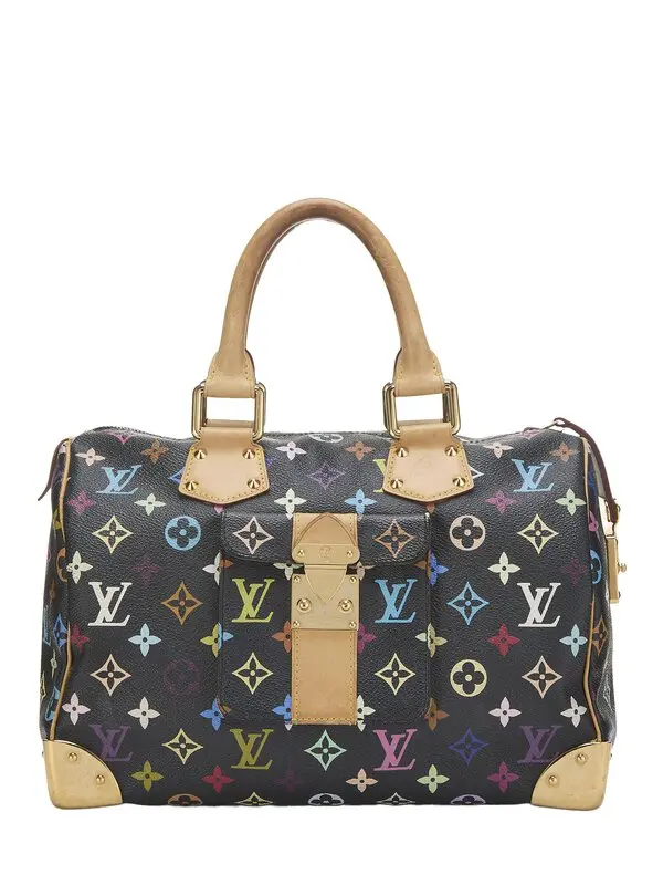 LOUIS VUITTON Takashi Murakami Monogram Multicolore Speedy 30 - Black