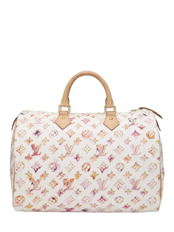 LOUIS VUITTON Richard Prince Monogram Watercolor Speedy 35 - White