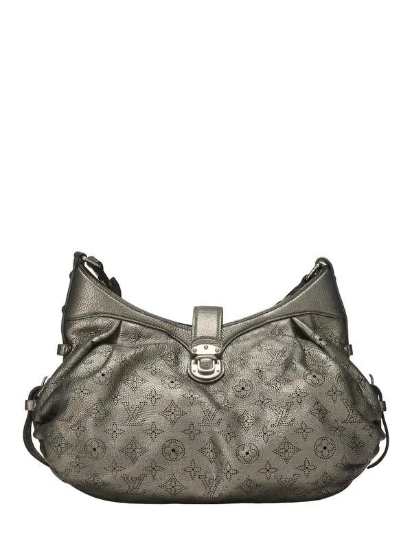 LOUIS VUITTON Monogram Leather Mahina Xs - Silver
