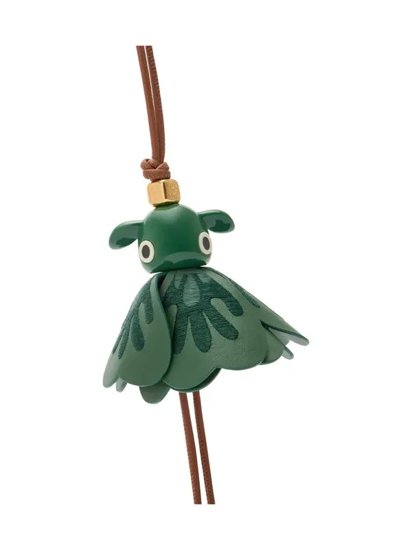 Loewe Lucky Puzz Charm - Tan/dark Green