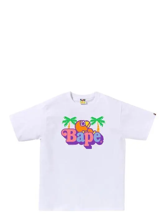A BATHING APE Colors Milo On Summer Tee Shirt - White