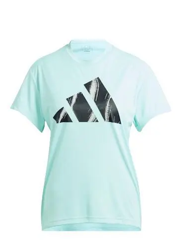 Adidas Run It Brand Love T-shirt - Semi Flash Aqua