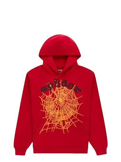 SP5DER Og Web V2 Hoodie - Red