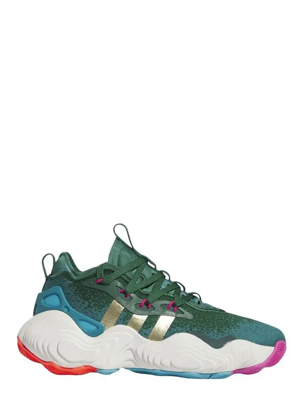 Adidas Trae Young 3 96 Olympics Sneakers - Team Dark Green/gold Metallic/arctic Fusion