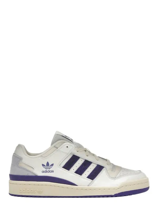 Adidas Forum Low Cl Sneakers - Cream White/collegiate Purple/warm Vanilla