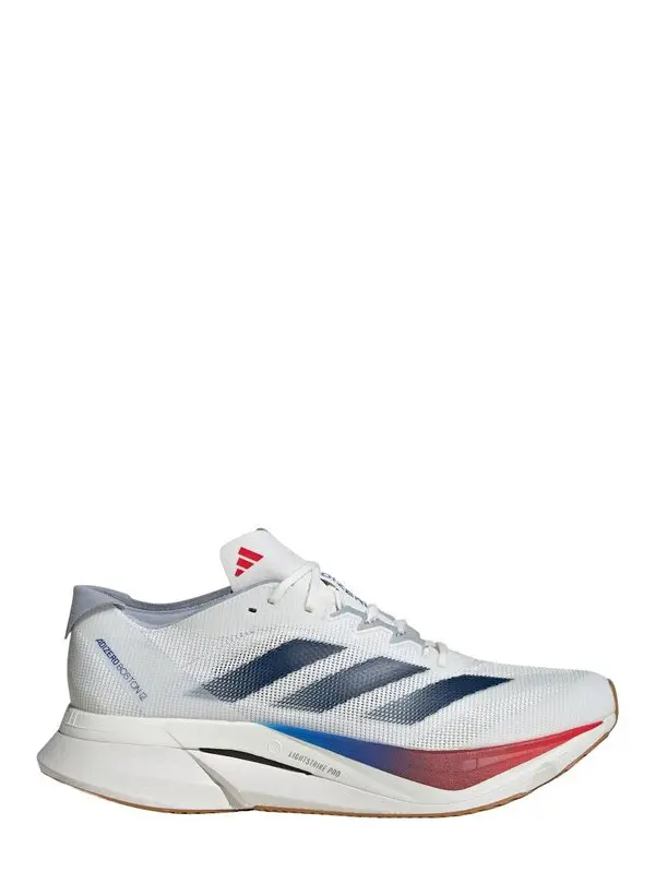 Adidas Adizero Boston - Core White/dark Blue/pure Ruby