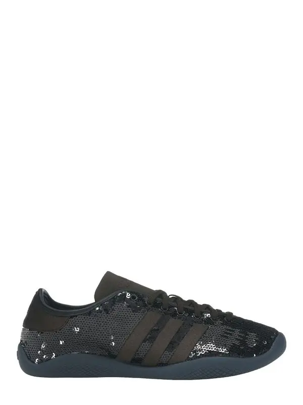 Adidas Karintha Wales Bonner Sequin Sneakers - Core Black/silver Metallic/dark Brown