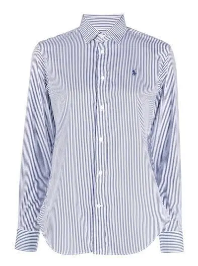 Polo Ralph Lauren 2 Yd Ctn Pwls Crlte Shirt - White/ Fall Royal