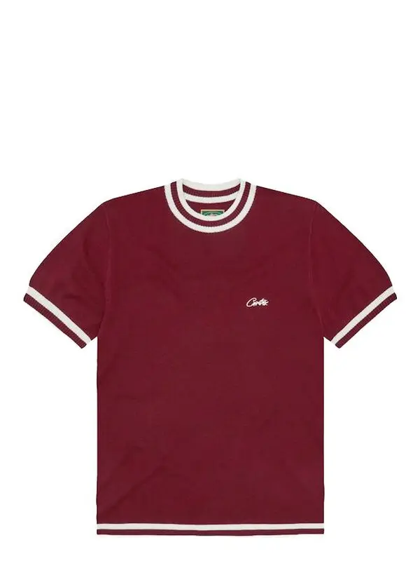CORTEIZ Deala Knit Tee Shirt - Burgundy