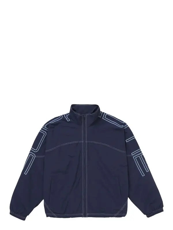 Supreme Embroidered Track Jacket - Navy Blue