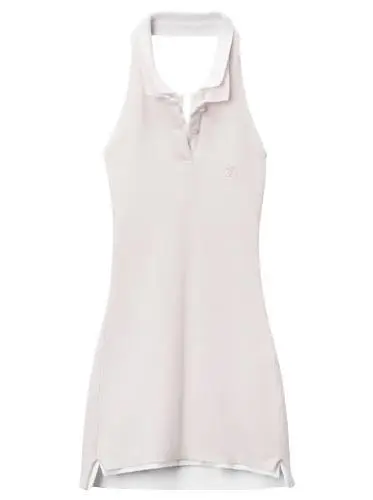Alexander Wang Layered Polo Halter Mini Dress - Pink/white