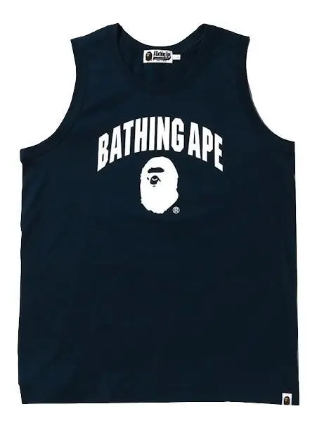 A BATHING APE Bathing Ape Tank Top - Navy Blue
