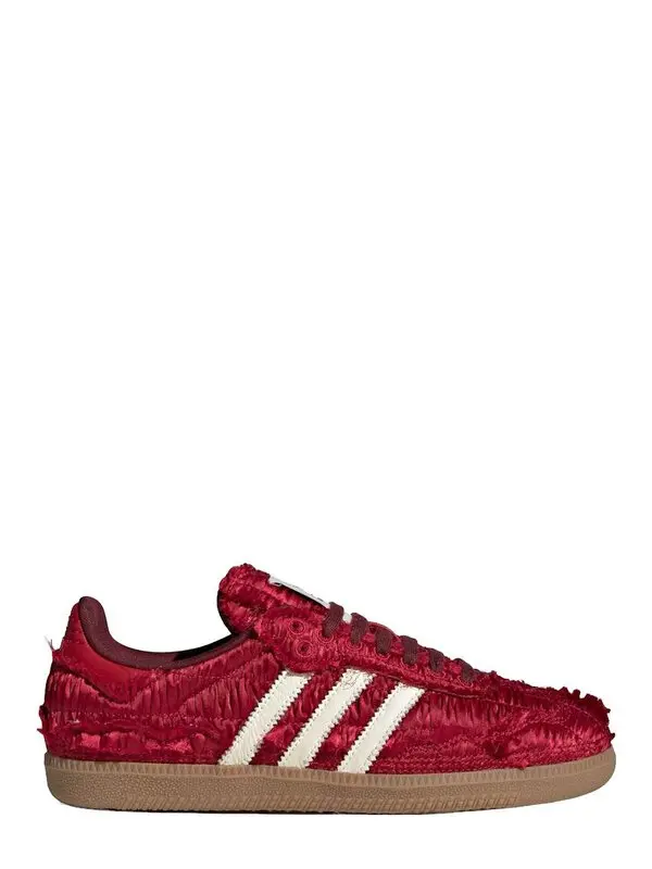 Adidas Samba Og Caroline Hu Satin Sneakers - Power Red/cream White/shadow Red