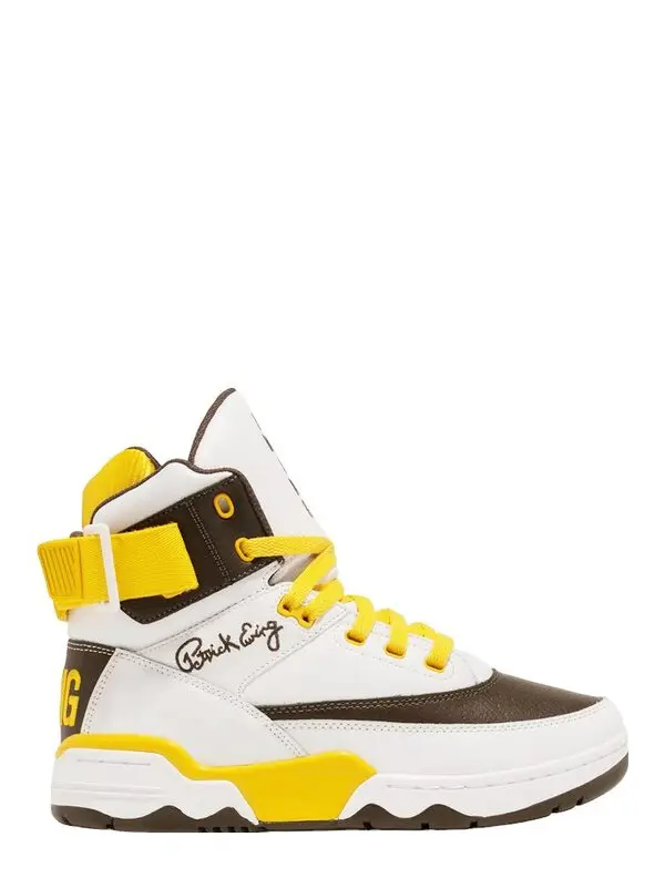 EWING ATHLETICS Ewing 33 Hi High-top Sneakers - White/lemon/brown