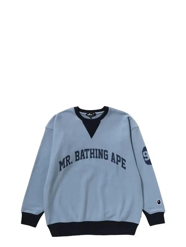 BAPE Crewneck Pullover Sweatshirt - Blue