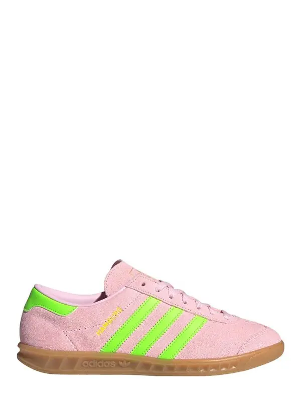 Adidas Hamburg Sneakers - Clear Pink/solar Green/gold Metallic