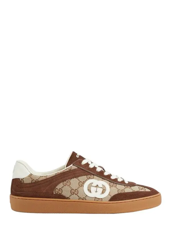Gucci G75 Suede Sneakers - Dark Brown Suede