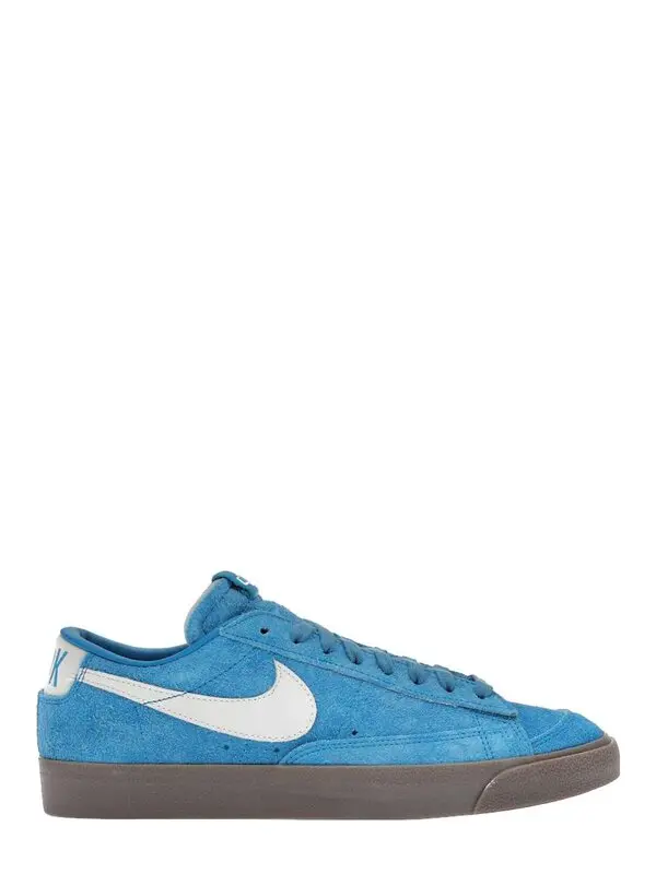 Nike Blazer Low Devin Booker Chevrolet Sneakers - Surf Blue/sail/gum Dark Brown