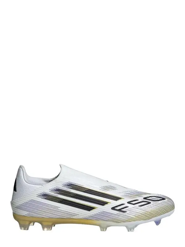 Adidas F50 League Laceless Fg/mg Road To Glory Pack - Cloud White/core Black/gold Metallic
