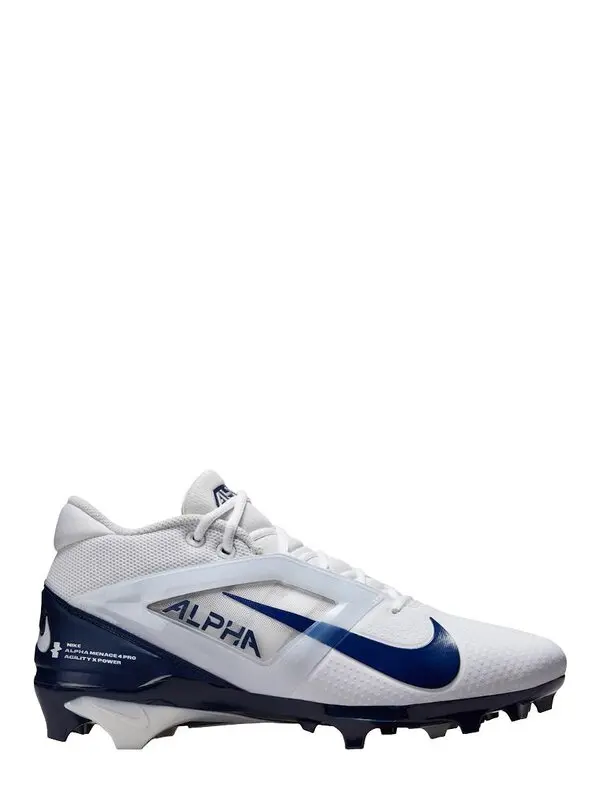 Nike Athletic Lace Up Sneakers - White/midnight Navy Blue/photon Dust