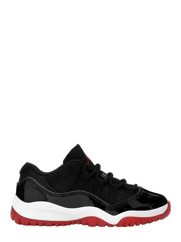 JORDAN 11 Retro Low Bred Sneakers - Black/white/varsity Red