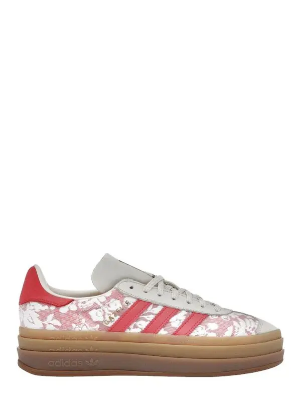 Adidas Gazelle Bold Liberty London Sneakers - Cloud White/cream White/better Scarelet Red