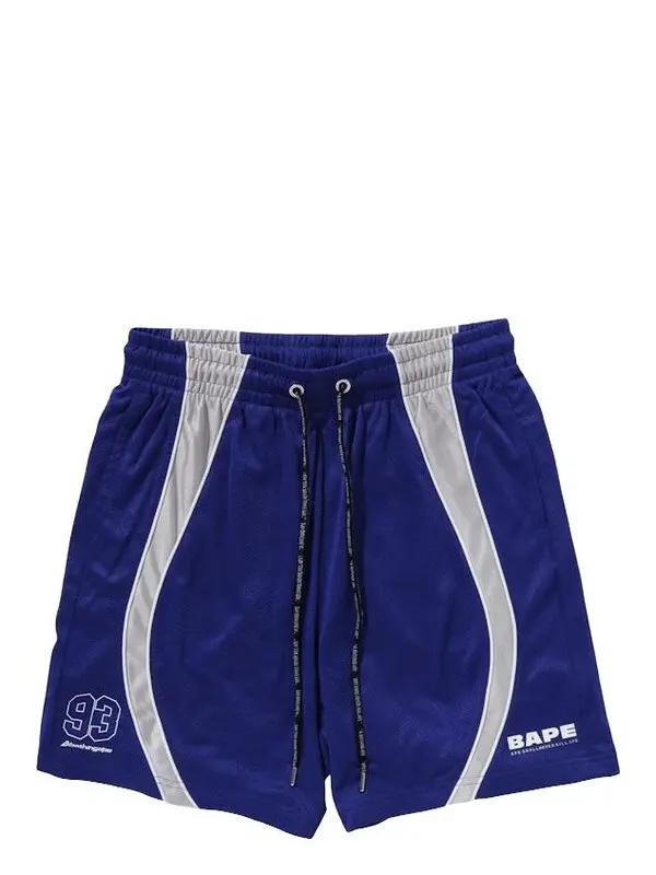 A BATHING APE Jacquard Logo Relaxed Fit Sweatshorts - Blue