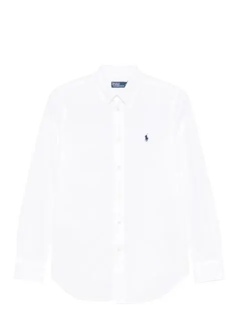Polo Ralph Lauren 60/1 Stretch Poplin Ls Brkn Shirt - White