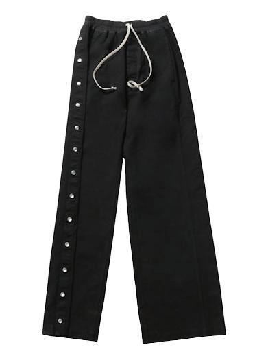 Rick Owens Cotton Canvas Pusher Pants - Black