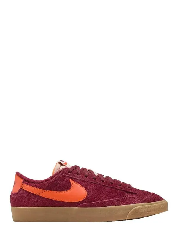 Nike Blazer Low '77 Vintage Gum Sneakers - Team Red/safety Orange/gum Light Brown