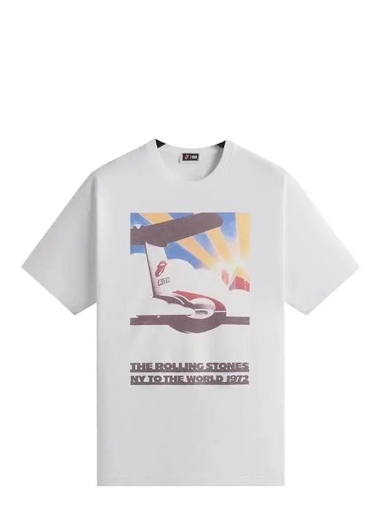 Kith The Rolling Stones New York 1972 Poster Tee Shirt - White