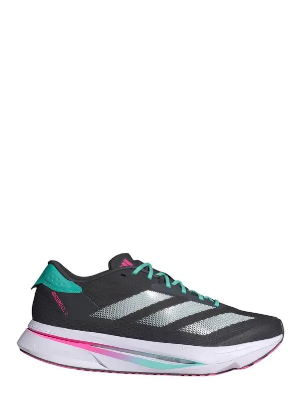 Adidas Adizero Sl 2 Athletic Sneakers - Carbon/crystal Jade/flash Aqua