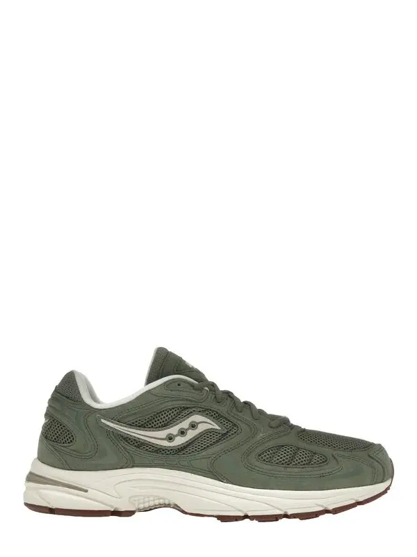 Saucony Grid Jazz Suede Sneakers - Olive/off White