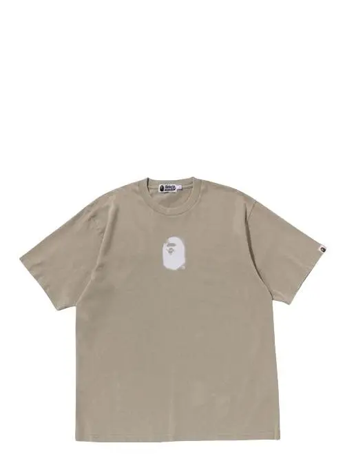 A BATHING APE Pigment Print Ape Head Relaxed Fit Tee Shirt - Olivedrab Green