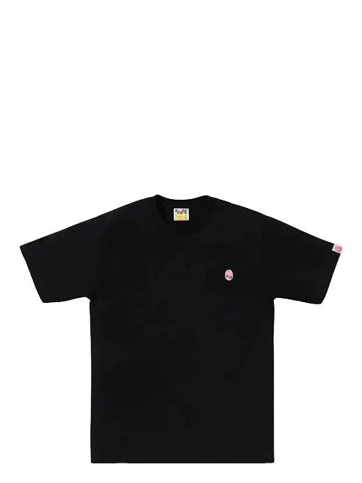A BATHING APE Abc Camo One Point Tee Shirt - Black/pink