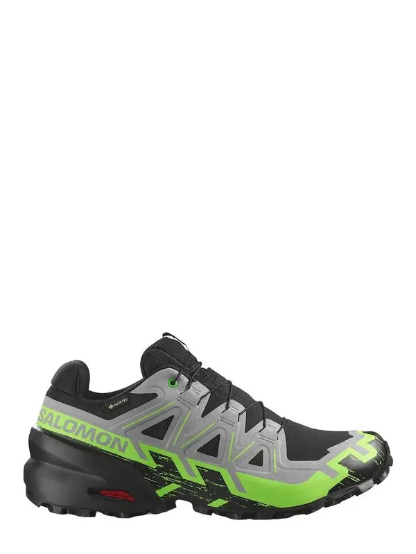 SALOMON Speedcross 6 Goretex Sneakers - Black/alloy/green Gecko