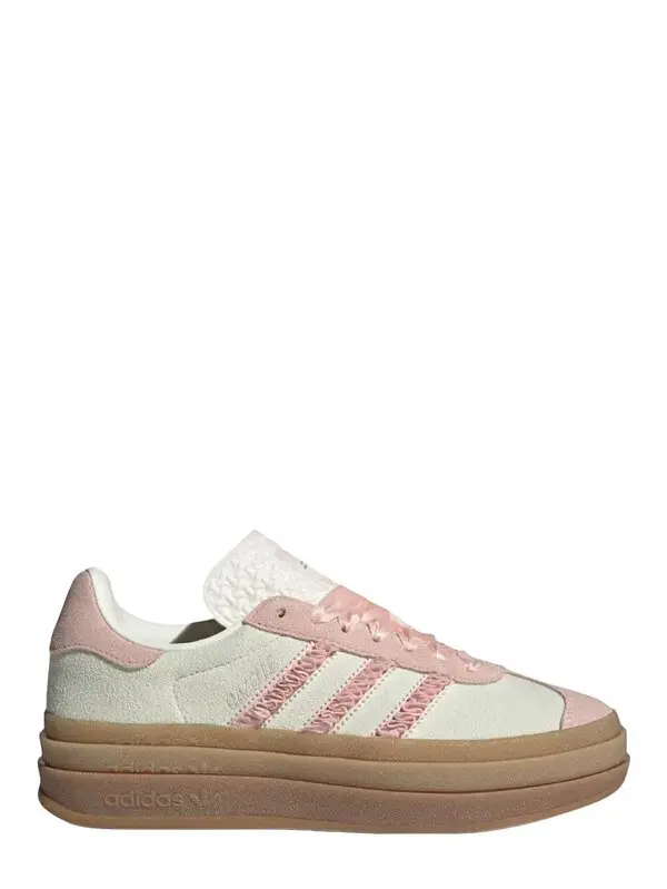 Adidas Gazelle Bold Ruffle Sneakers - Ivory/sandy Pink/off White