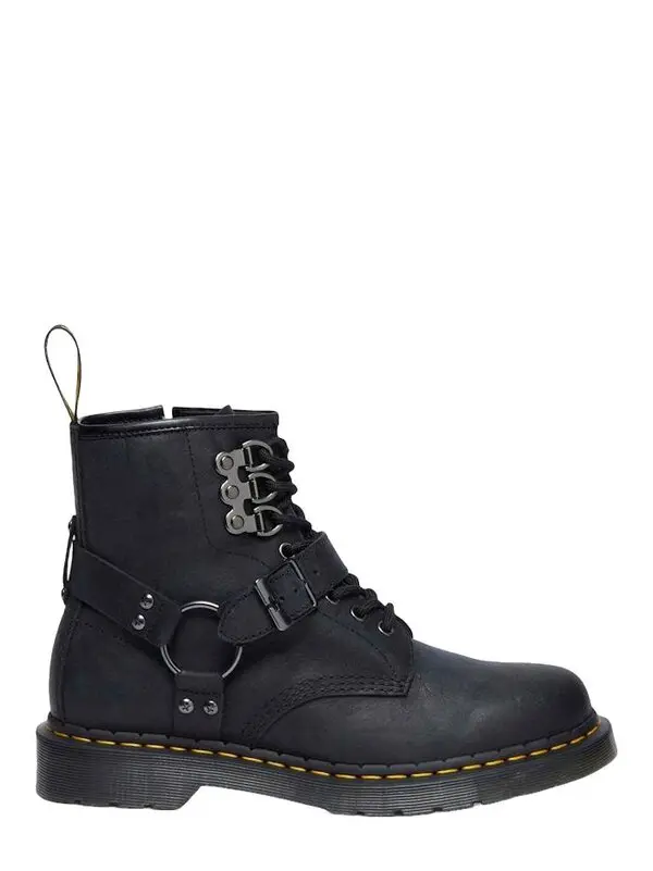 Dr. Martens 1460 Hardware Leather Boots - Black