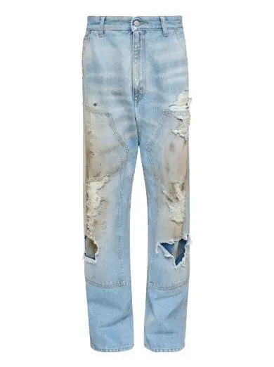 MAISON MARGIELA 5 Pocket Pants - Medium Blue