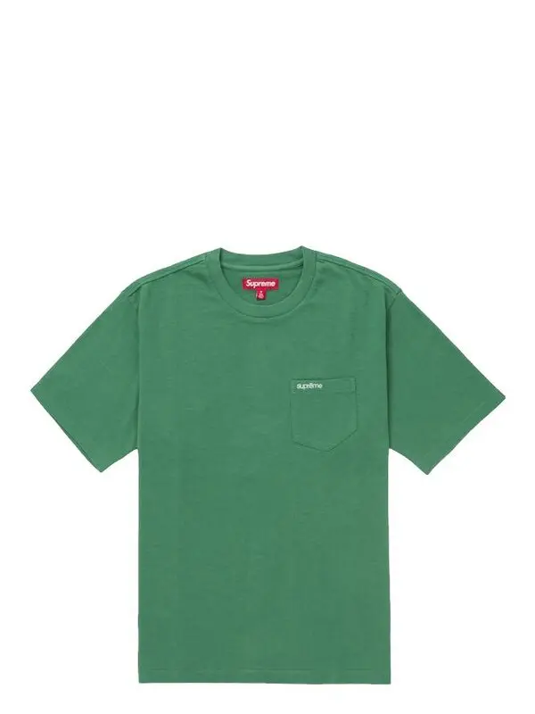 Supreme Short Sleeve Pocket Tee Shirt - Green