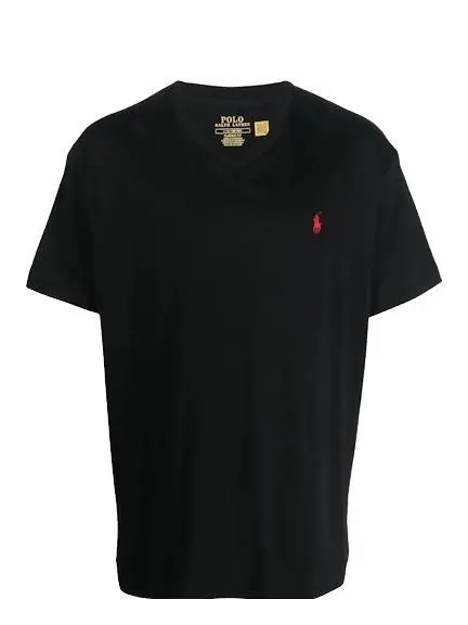 Polo Ralph Lauren Short Sleeve Vneck Classic Fit T-shirt - Rlblack