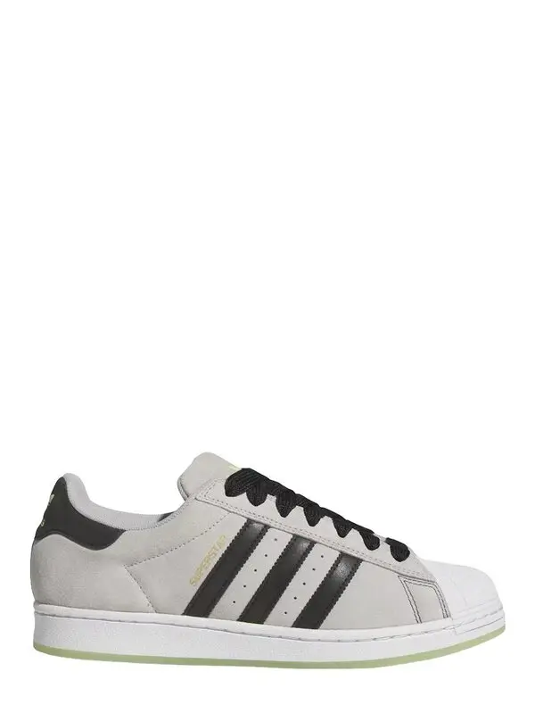 Adidas Superstar Lace Up Sneakers - Grey Two/core Black/gold Metallic